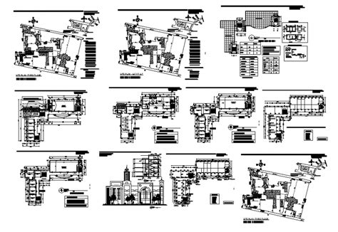School Building Elevation Section Floor Plan Site Plan And Structure