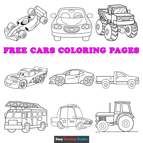 Free Cars Coloring Pages
