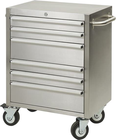 Durable Stainless Steel Rolling Tool Cabinet With 6 Drawers Tool Box