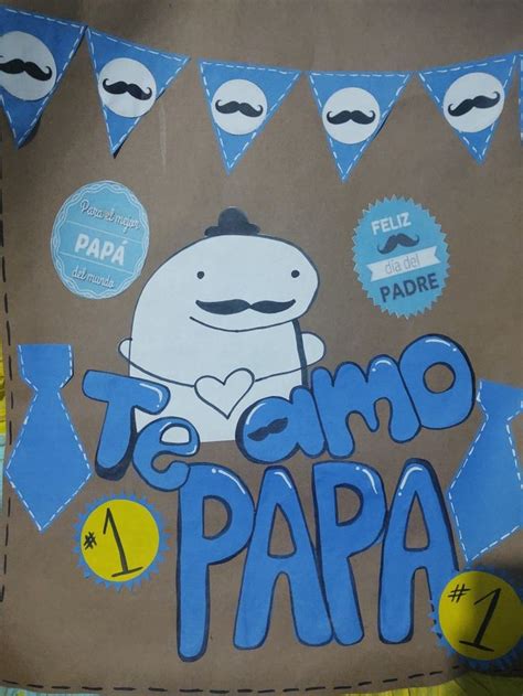 Día Del Padre 💙 Dia Del Padre Feliz Día Del Padre Manualidades