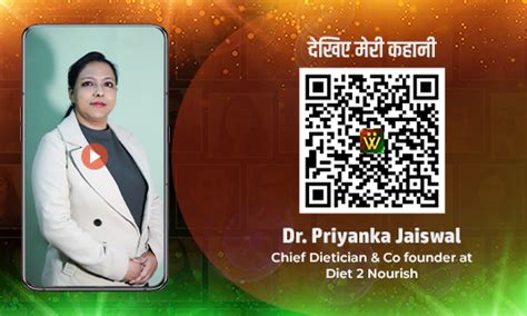 Dr Priyanka Jaiswal Chief Dietician And Co Founder At Diet 2 Nourish Delhi