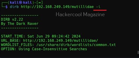 Beginners Guide To Dirb Tool Hackercool Magazine