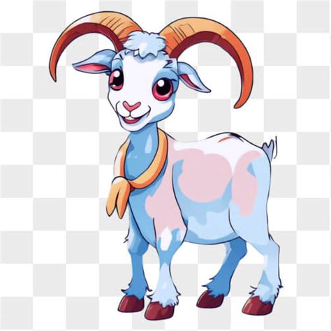 Descarga Cabrito De Dibujos Animados Feliz Con Cuernos Largos Cartoons