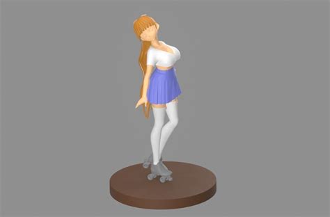 Pinup Roller Skater Girl 3d Print Model 3d Model 3d Printable Cgtrader
