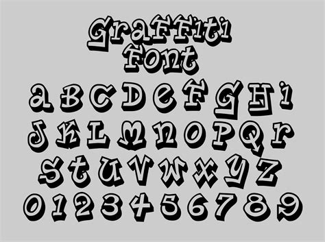 Alphabet Graffiti 3d Bright Graffiti 3d Inflated Alphabet Png Bundle