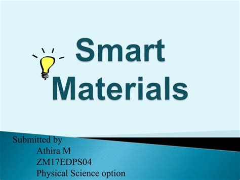 Smart Materials Pptx