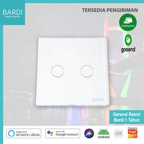 Bardi Smart Electrical Wall Switch 2 Gang Otomatis Smart Wifi Lazada Indonesia