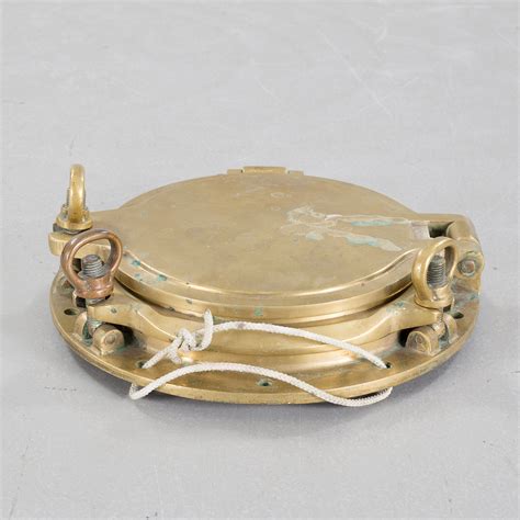 A Brass Ship Hatch 20th Century Bukowskis