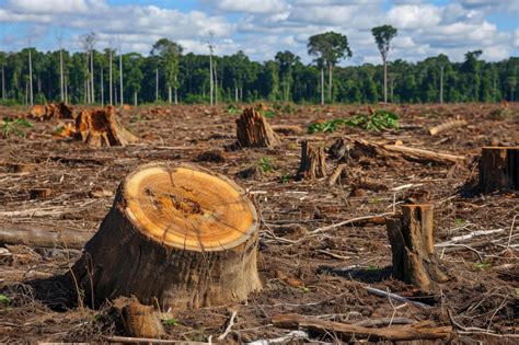 Premium Photo Deforested Area The Trees Have Been Cut Down And There