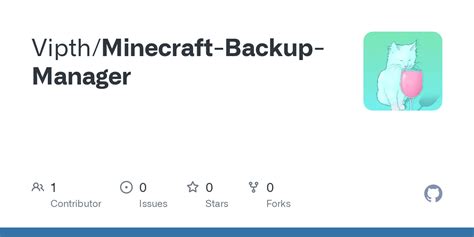 GitHub Vipth Minecraft Backup Manager