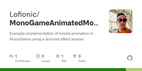 GitHub Lofionic MonoGameAnimatedModel Example Implementation Of Model Animation In MonoGame