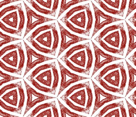 Premium Photo Striped Hand Drawn Pattern Maroon Symmetrical