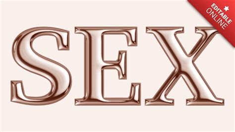 Sex Rose Gold Font Text Effect Generator