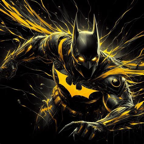 Batman Black And Yellow Abstract Ai By Max3ai On Deviantart