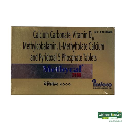 Buy Methycal 2000iu 10 Tablets Online At Best Prices Wellness Forever