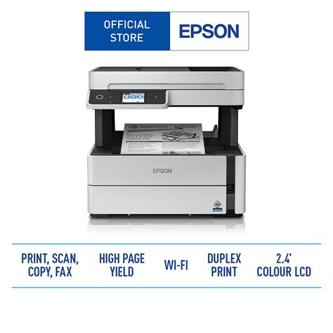Jual Epson Printer Hitam Putih Monokrom M3170 All In One Duplex Adf Ink Tank Printer Shopee