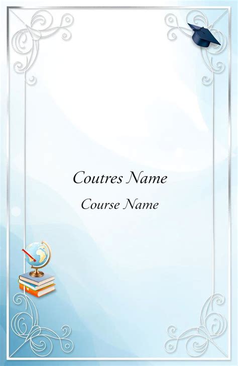 Stunning Assignment Cover Page Design