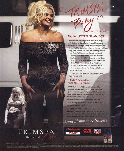 2004 Trimspa Anna Nicole Smith Vintage Print Ad Ebay