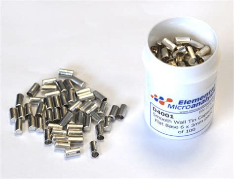 Tin And Silver Capsules For Isotope Analysis Elemental Microanalysis