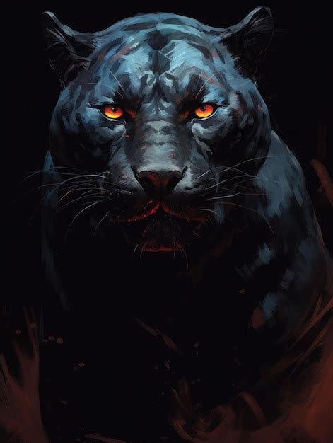 Black Panther Digital Art Premium Ai Generated Image