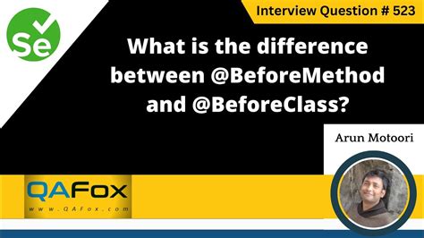 what is the difference between beforemethod and beforeclass selenium