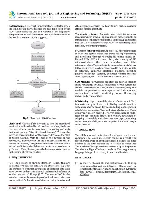 Iot Based Medicine Reminder And Monitoring System For Safe Health Pdf Internet Of Things