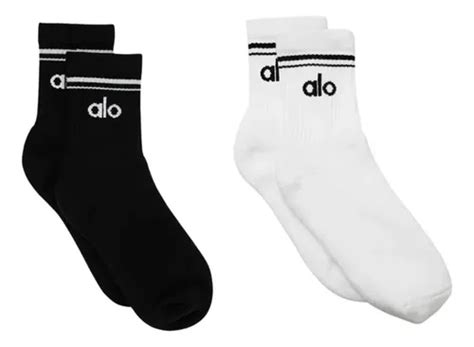 2pcs Calcetas Para Alo Yoga Unisex Half Crew Throwback Mercadolibre