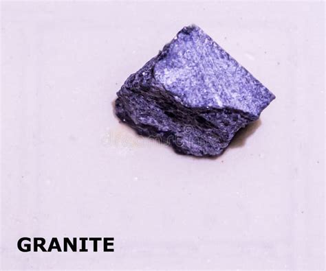 Isolated Sample Of A Granite Rock On Texture Background Granite