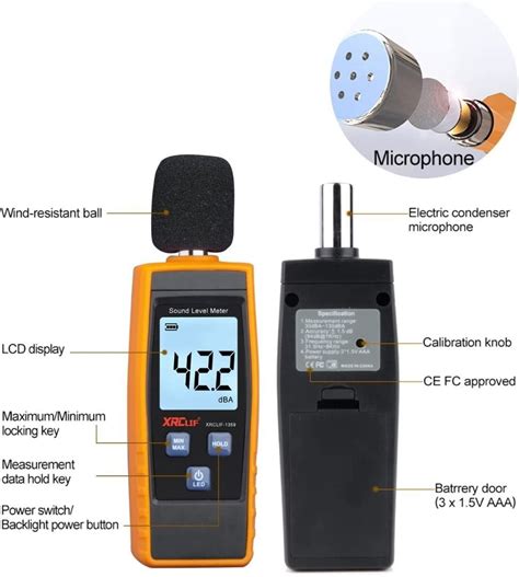 ready stock decibel meter sound level reader 30 130db a hand held sound noise meter with