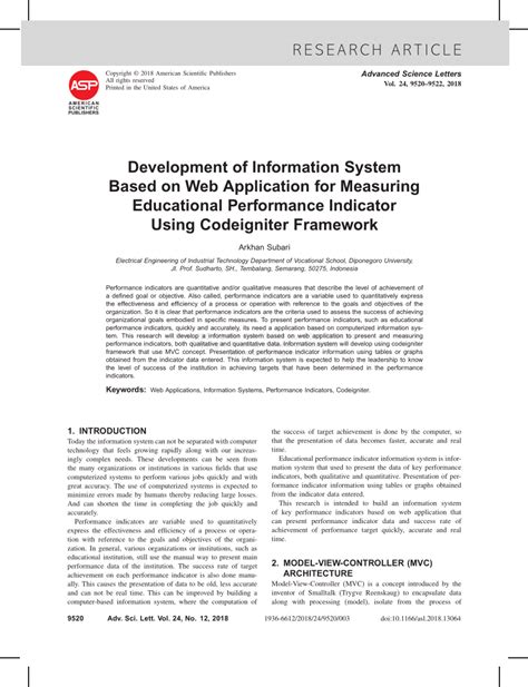 Pdf Development Of Information System Based On Web Application For