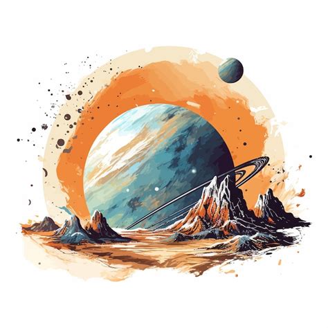 Earth In Space Vector Premium Ai Generated Vector