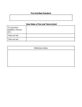 Problem Solving Steps Worksheet By Social Emotional Skill Practice