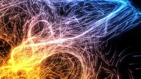Flowing Particles Swarm With Glowing Trails 3d Illustration Stock Illustration Illustration