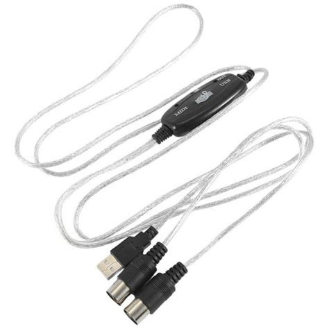 2x Usb Midi Cable Adapterusb Type A Male To Din 5 Pin In Out Interface