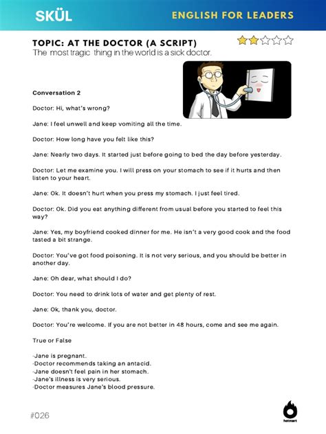026 At The Doctor Script 2 Pdf