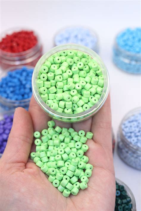 Candy Disc Enamel Heishi Beads For Tubular Bracelets And Necklaces
