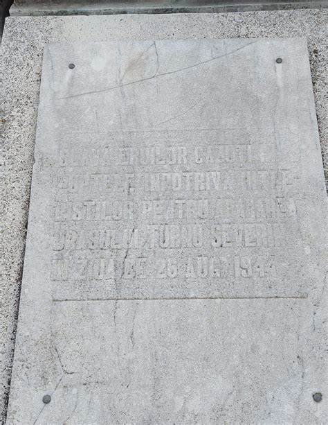 Cimitirul Eroilor Drobeta Turnu Severin Monumente Zeurino Țara Severinului