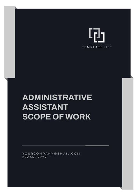 Free Simple Administrative Assistant Scope Of Work Template To Edit Online