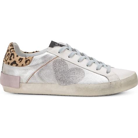 Nira Rubens Ginger Ale Cuore Blondie Sneakers In Pelle Laminata Con
