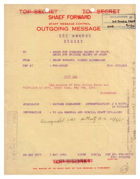 Mission Fulfilled National Archives