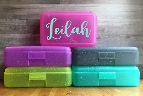 Personalized Pencil Box Back To School Pencil Box Name Etsy