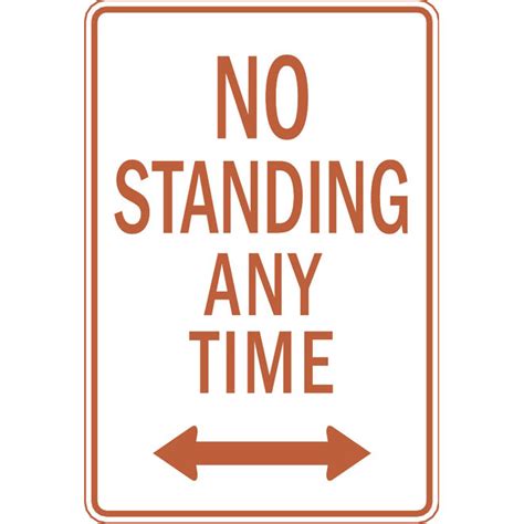 No Standing Anytime Sign Royalty Free Stock Svg Vector And Clip Art