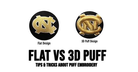 What Are The Differences Between Flat And 3d Puff Embroidery Dcf Embroidery