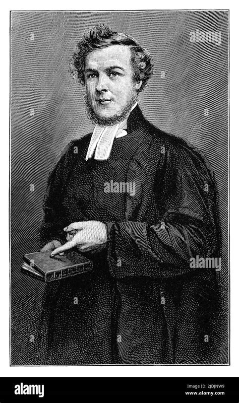 Vintage 1895 Engraving Of James Fleming Church Of England Clergyman At The Age Of 30 In 1860