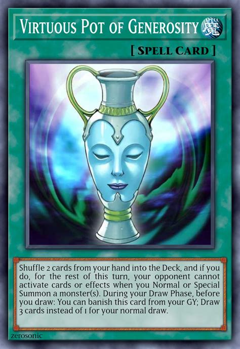 Custom Card Pot Of Generosity Retrain Cause Why Not Ryugioh