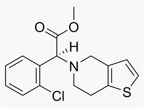 Clopidogrel Chemical Structure Clopidogrel Structure Hd Png Download