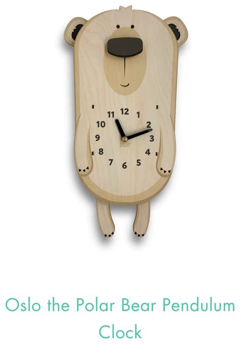 Ollo The Polar Bear Pendulum Clock