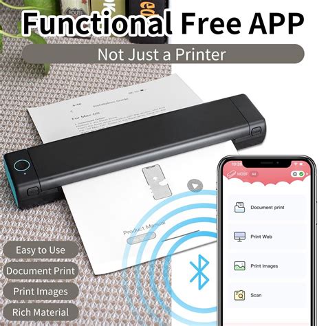 M08f Letter And A4 Portable Printer M08f Portable Thermal Printer For