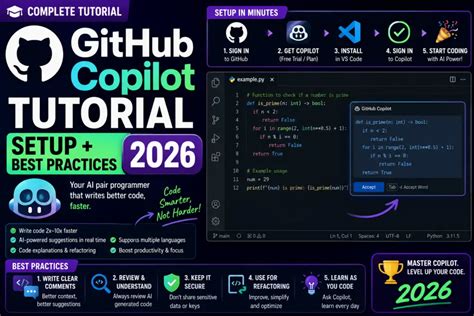 Github Copilot Tutorial Setup Best Practices 2026