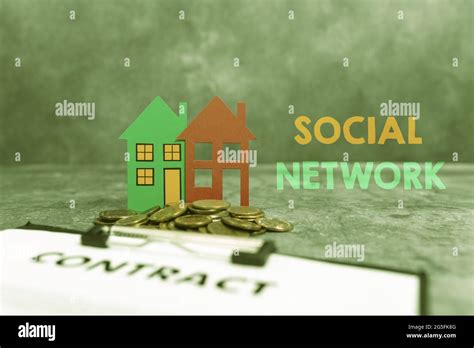 Conceptual Caption Social Network Internet Concept A Framework Of Individual Linked By Interan